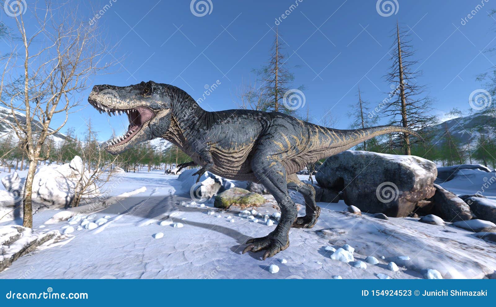 3D CG Rendering of Dinosaurs Stock Illustration - Illustration of ...