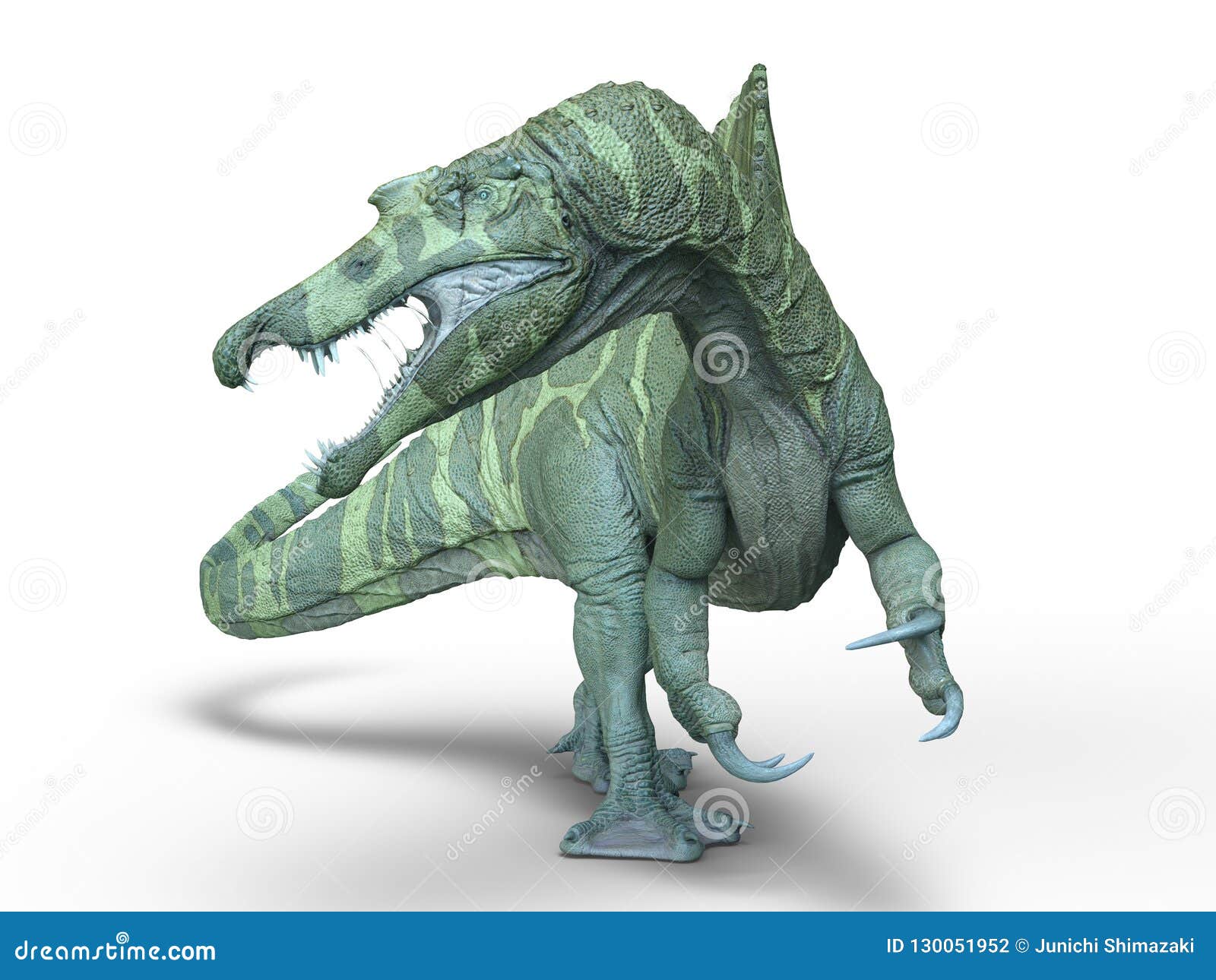 3D CG Rendering of Dinosaurs Stock Illustration - Illustration of ...