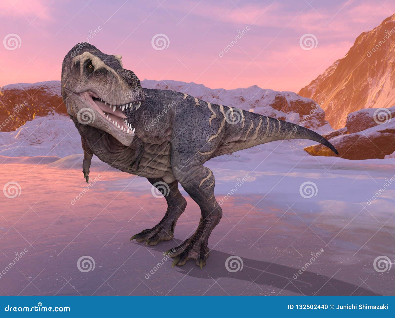 3D CG Rendering of Dinosaurs Stock Illustration - Illustration of ...