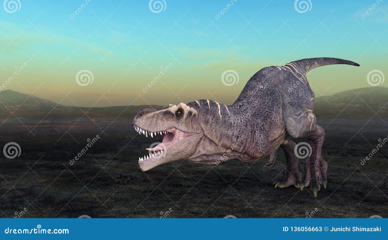 3D CG Rendering of Dinosaurs Stock Illustration - Illustration of ...