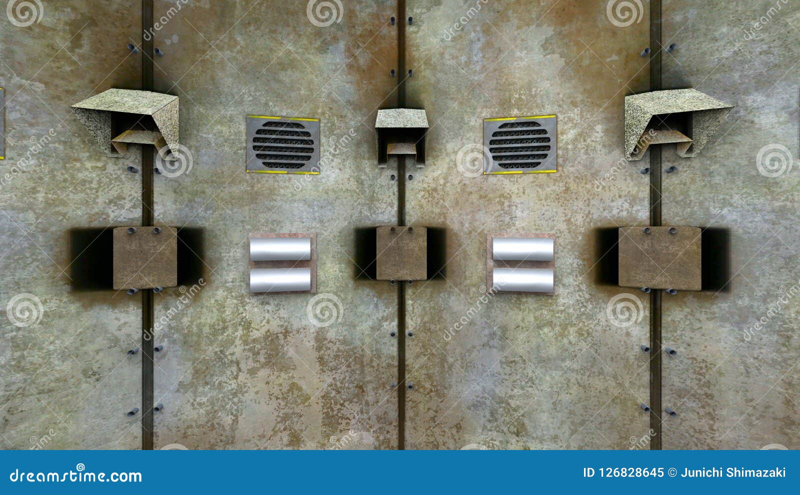 3D CG Rendering of Exhaust Port Stock Illustration - Illustration of ...