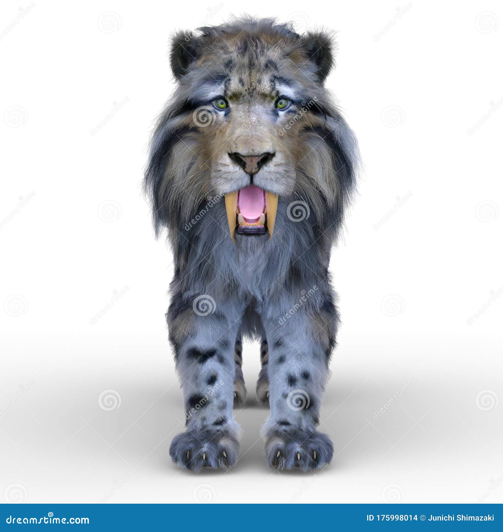 3D CG Rendering of Fantasy Tiger Stock Illustration - Illustration of ...