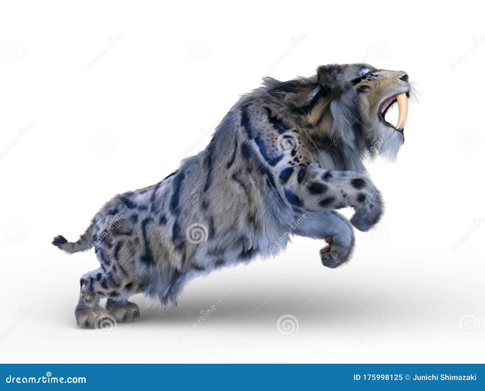 3D CG Rendering of Fantasy Tiger Stock Illustration - Illustration of ...