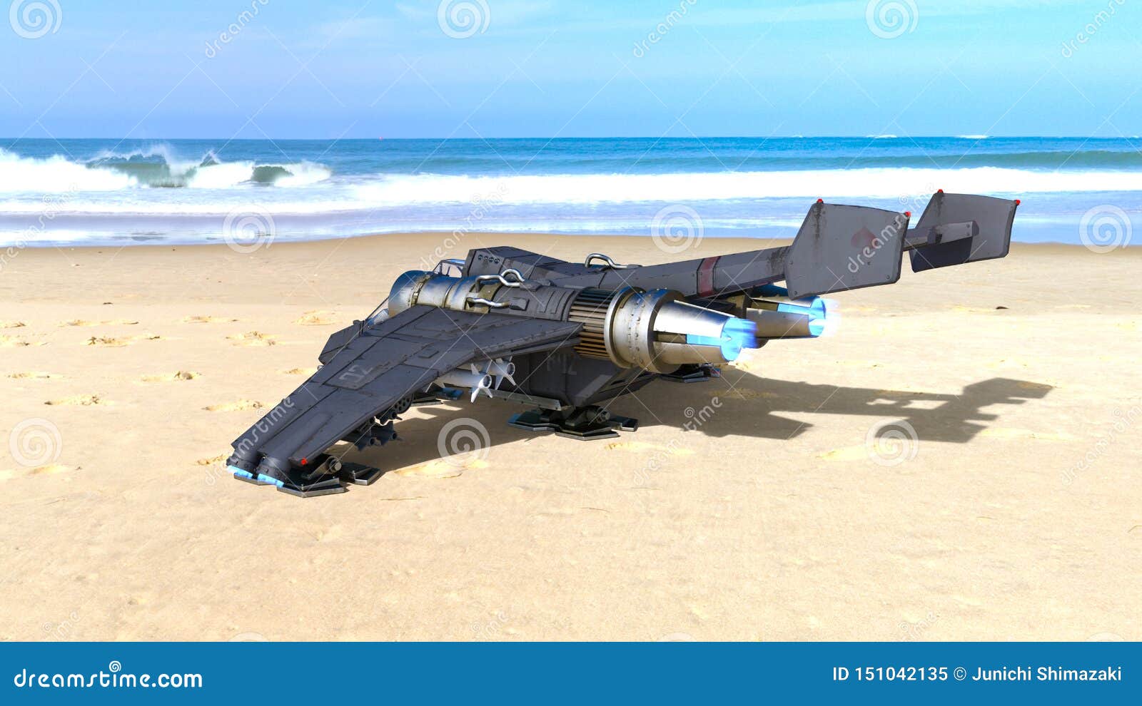 3D CG Rendering of Fighter Aircraft Stock Illustration - Illustration ...