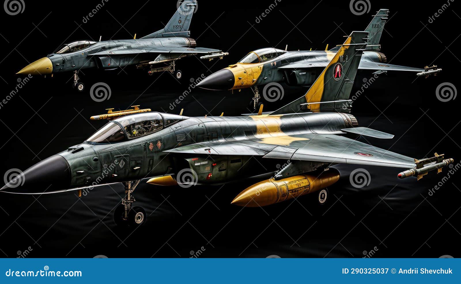 3D CG Rendering of Fighter Aircraft Stock Illustration - Illustration ...