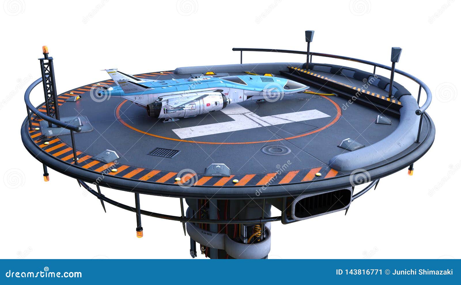 3D CG Rendering Of Helipad Stock Photography | CartoonDealer.com #143816732