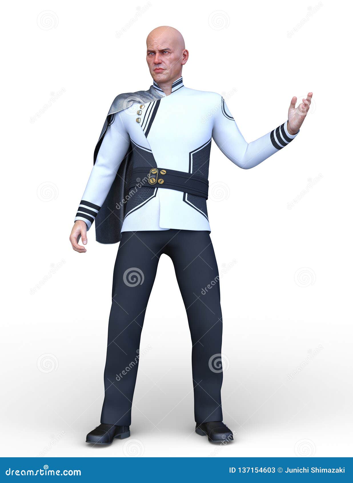 3D CG rendering of hero stock illustration. Illustration of active ...