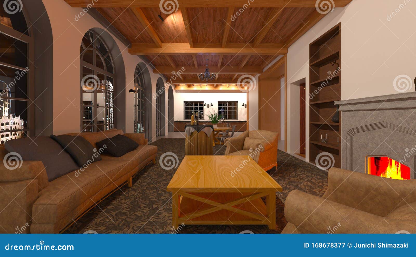 3D CG rendering of house stock image. Image of building - 168678377