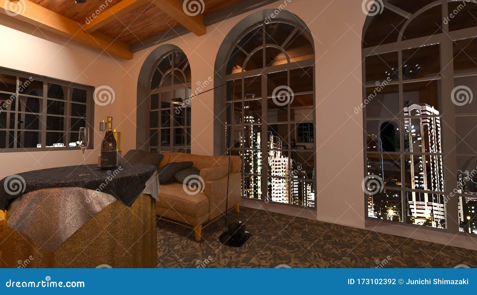3D CG rendering of house stock photo. Image of room - 173102392