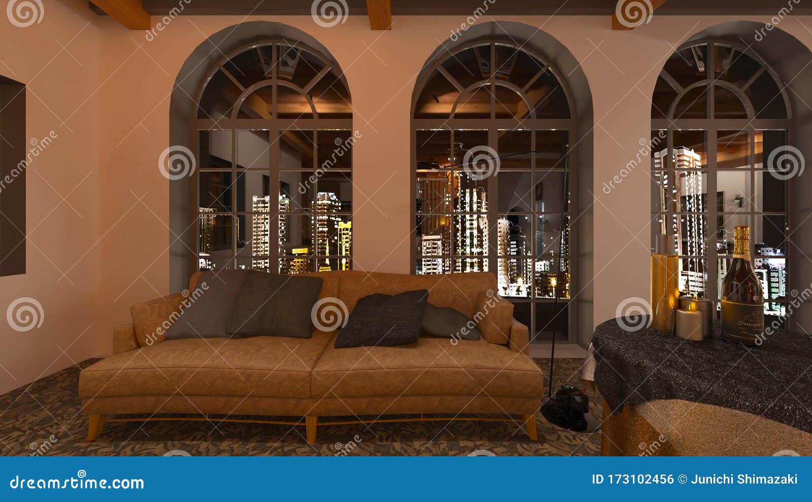 3D CG rendering of house stock photo. Image of house - 173102456