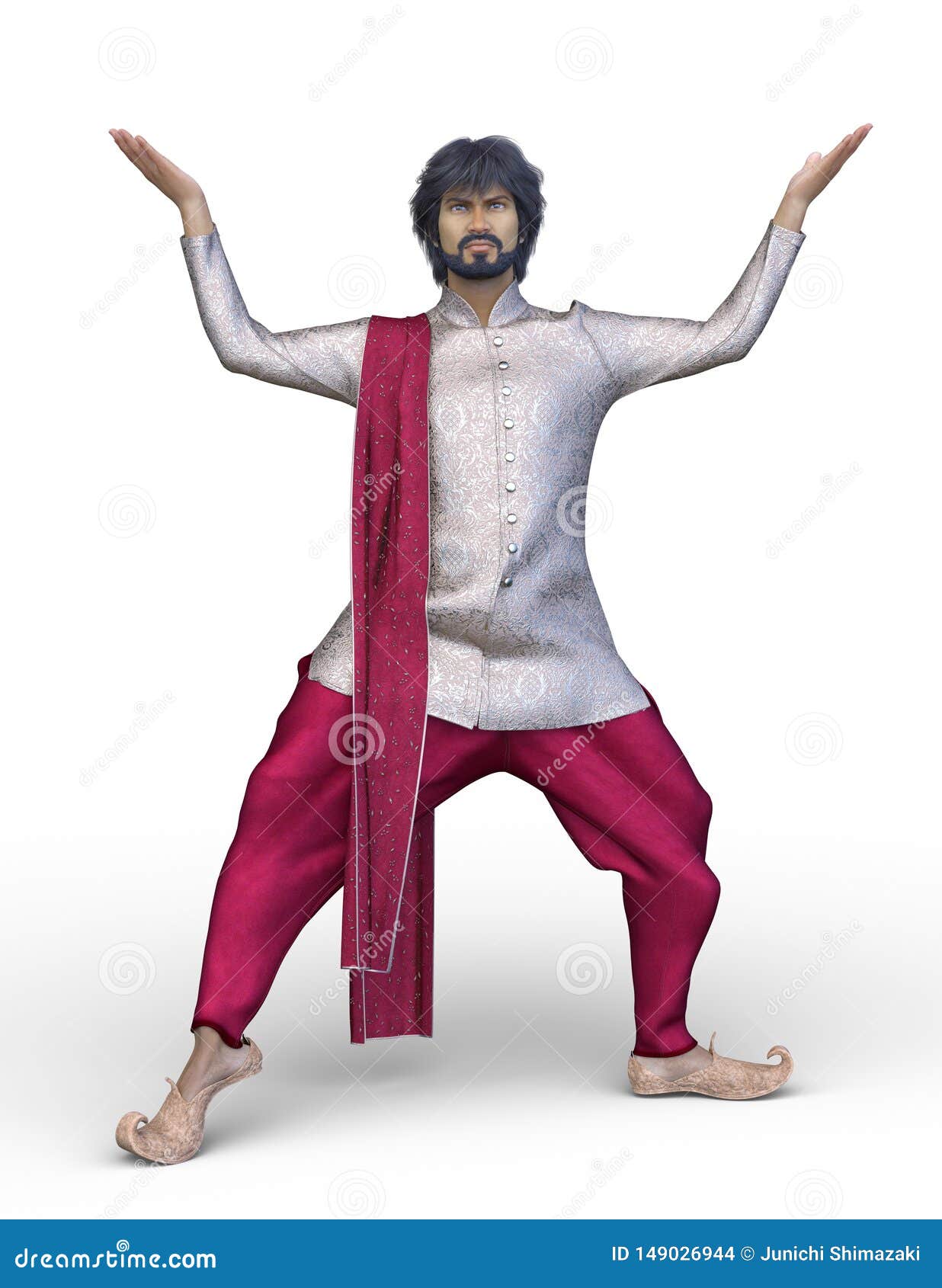 3D CG Rendering of Indian Man Stock Illustration - Illustration of ...