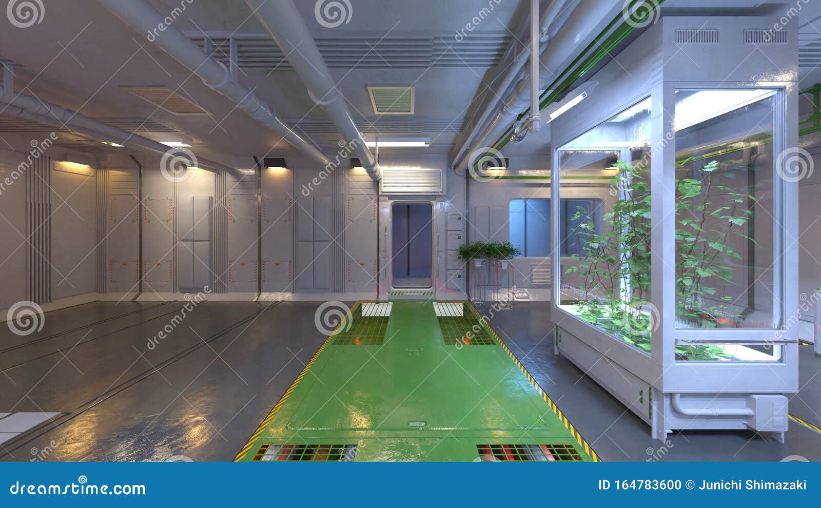 3D CG Rendering of Laboratory Stock Illustration - Illustration of game ...