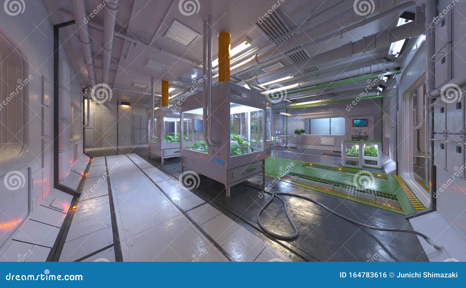 3D CG Rendering of Laboratory Stock Illustration - Illustration of ...