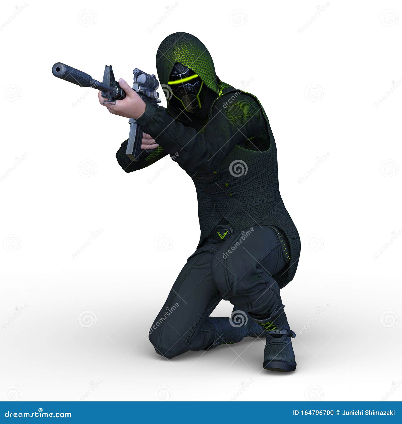 Masked Man Render