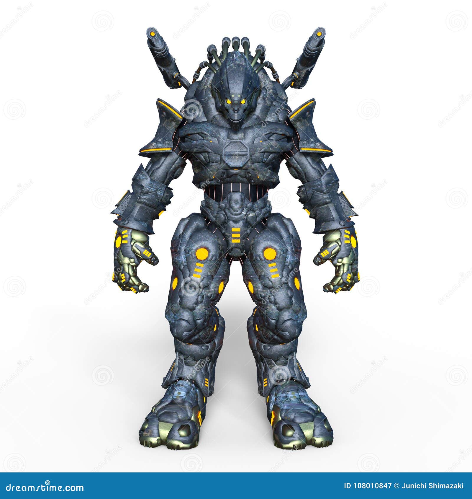 Mechanical monster stock illustration. Illustration of monster - 108010847