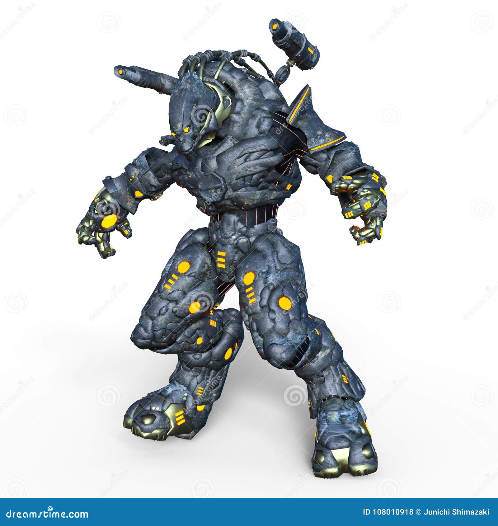 Mechanical monster stock illustration. Illustration of technology ...