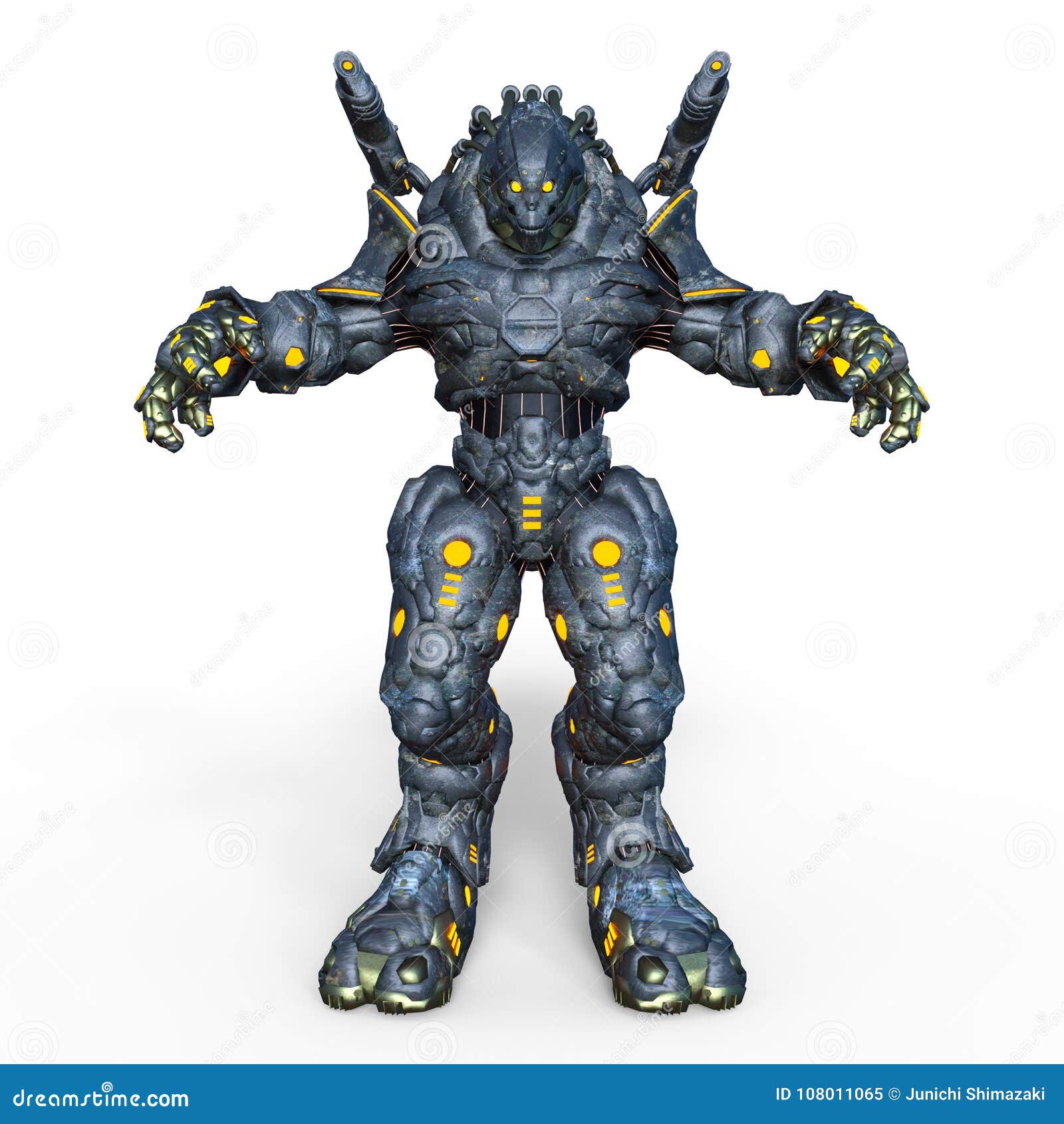 Mechanical monster stock illustration. Illustration of machine - 108011065