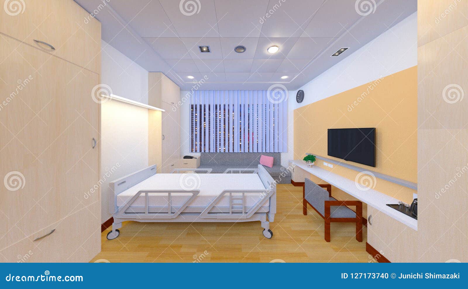 3D CG Rendering of Medical Space Stock Illustration - Illustration of ...