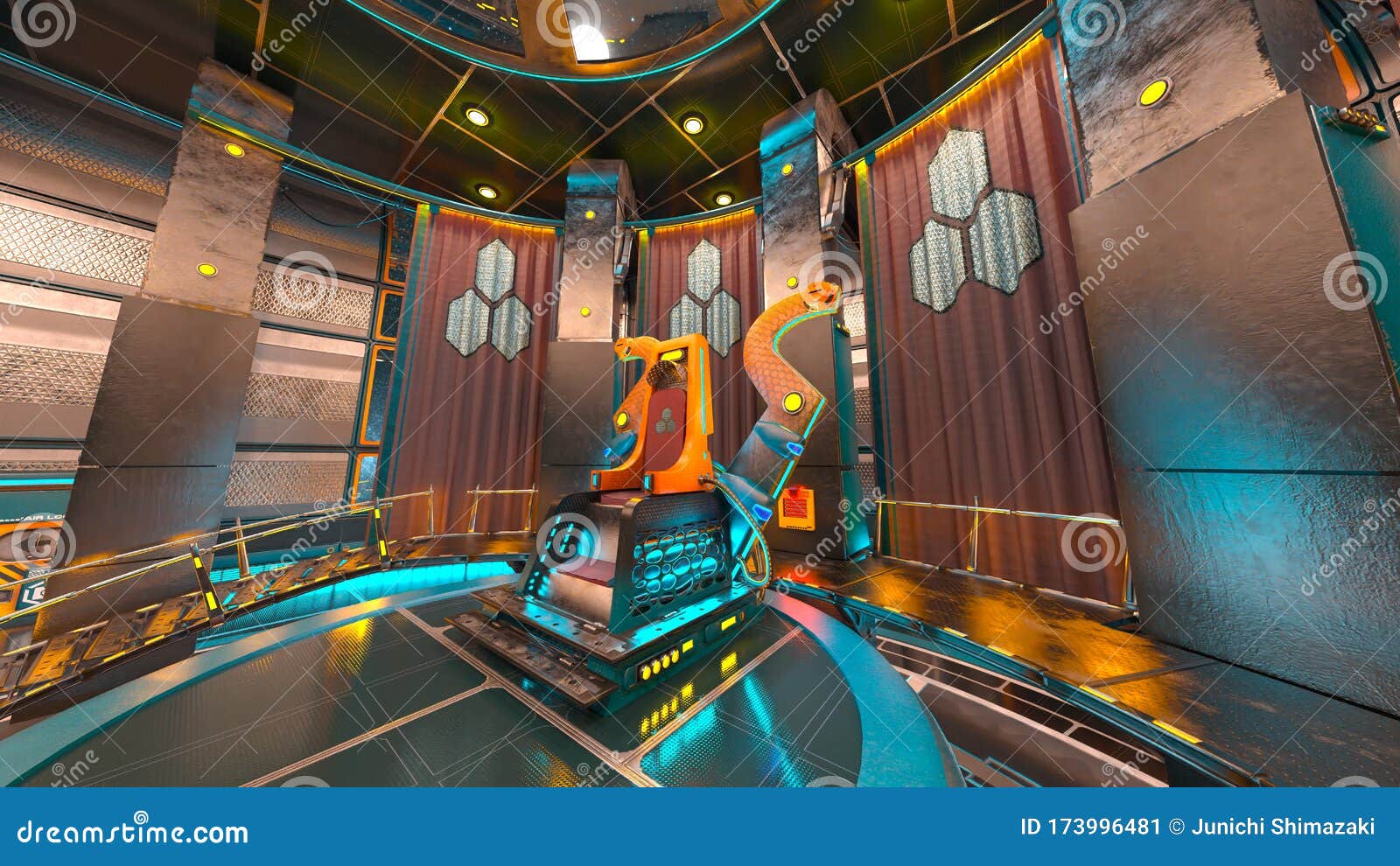 3D CG Rendering of Modern Building Stock Illustration - Illustration of ...