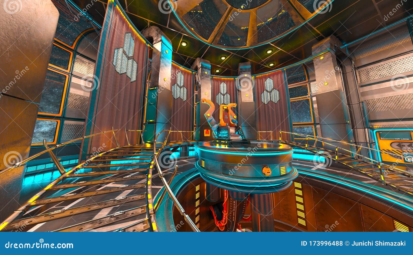 3D CG Rendering of Modern Building Stock Illustration - Illustration of ...