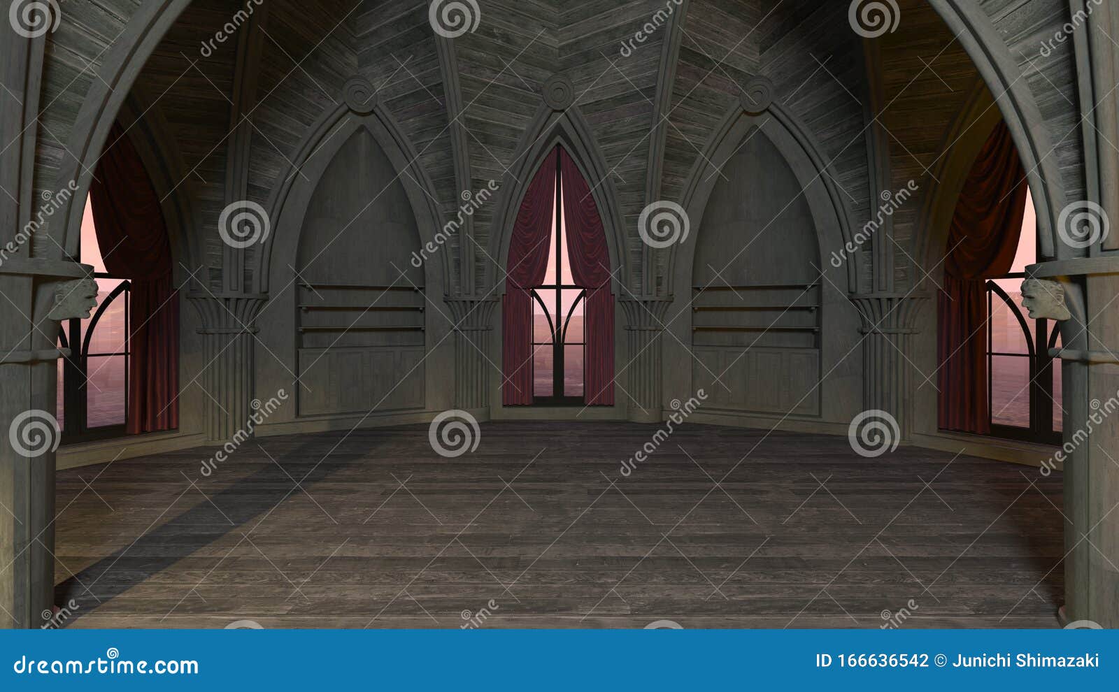 3D CG Rendering of Monastery Stock Illustration - Illustration of ...