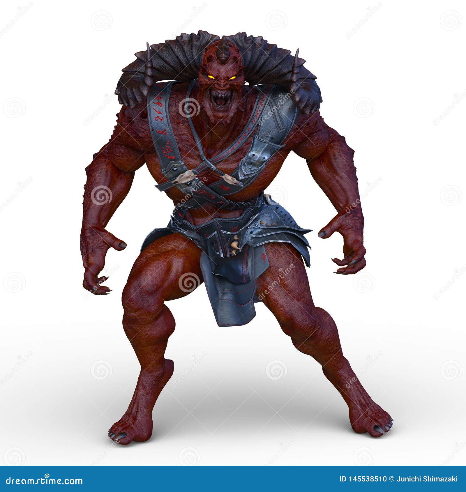 3D CG rendering of monster stock illustration. Illustration of game ...