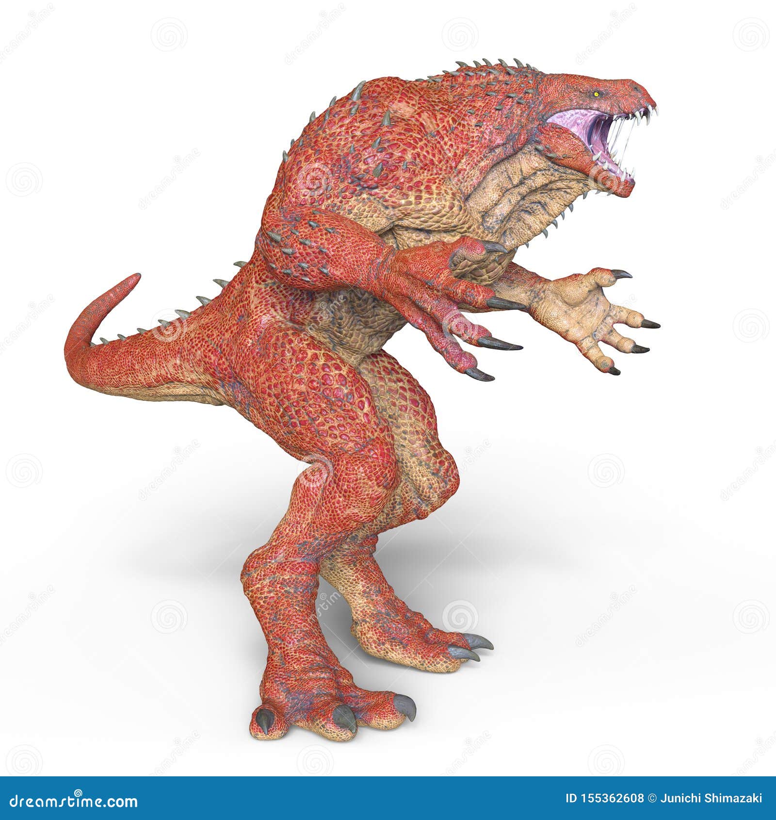 3D CG rendering of monster stock illustration. Illustration of ...