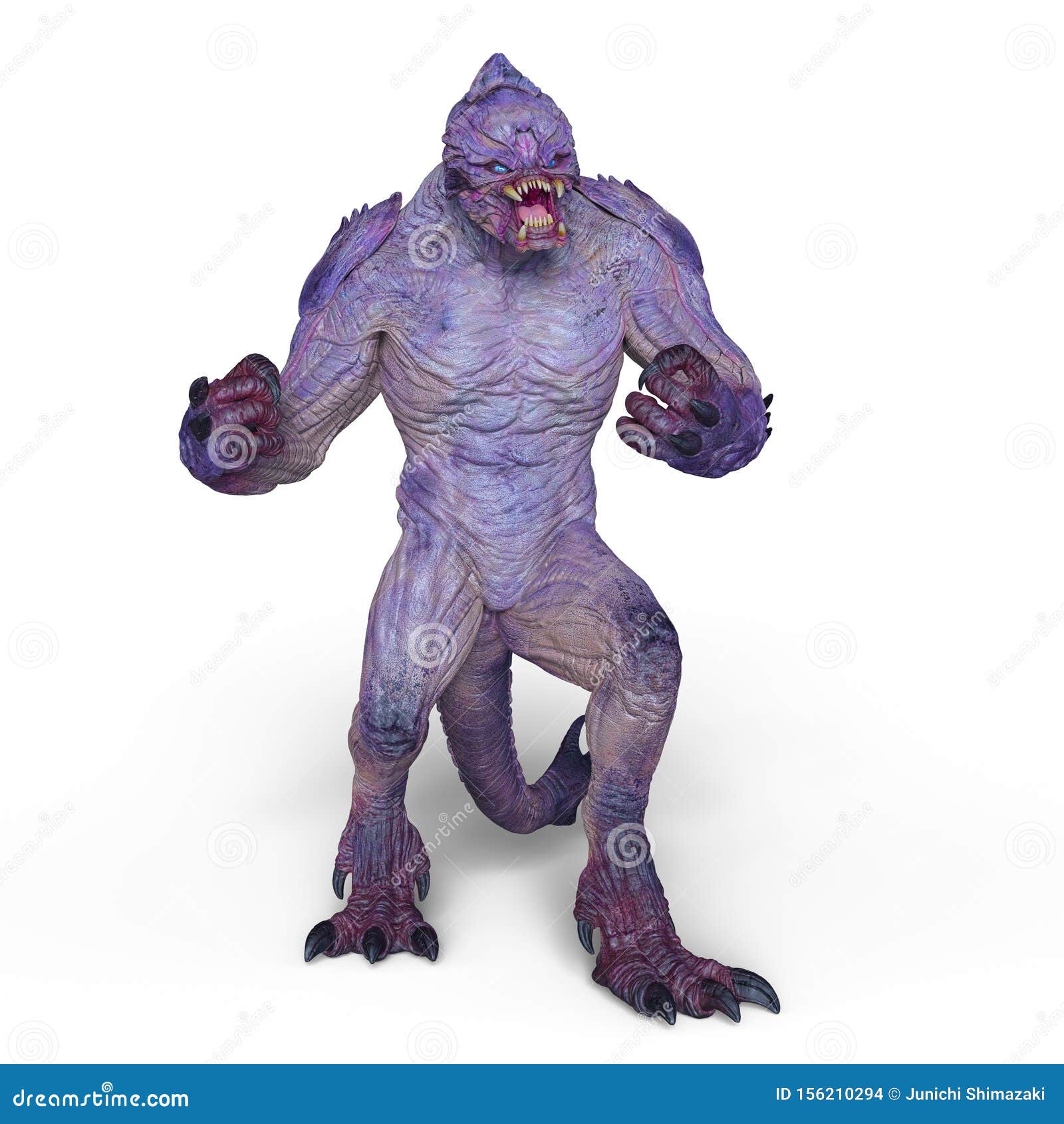 3D CG rendering of monster stock illustration. Illustration of creature ...