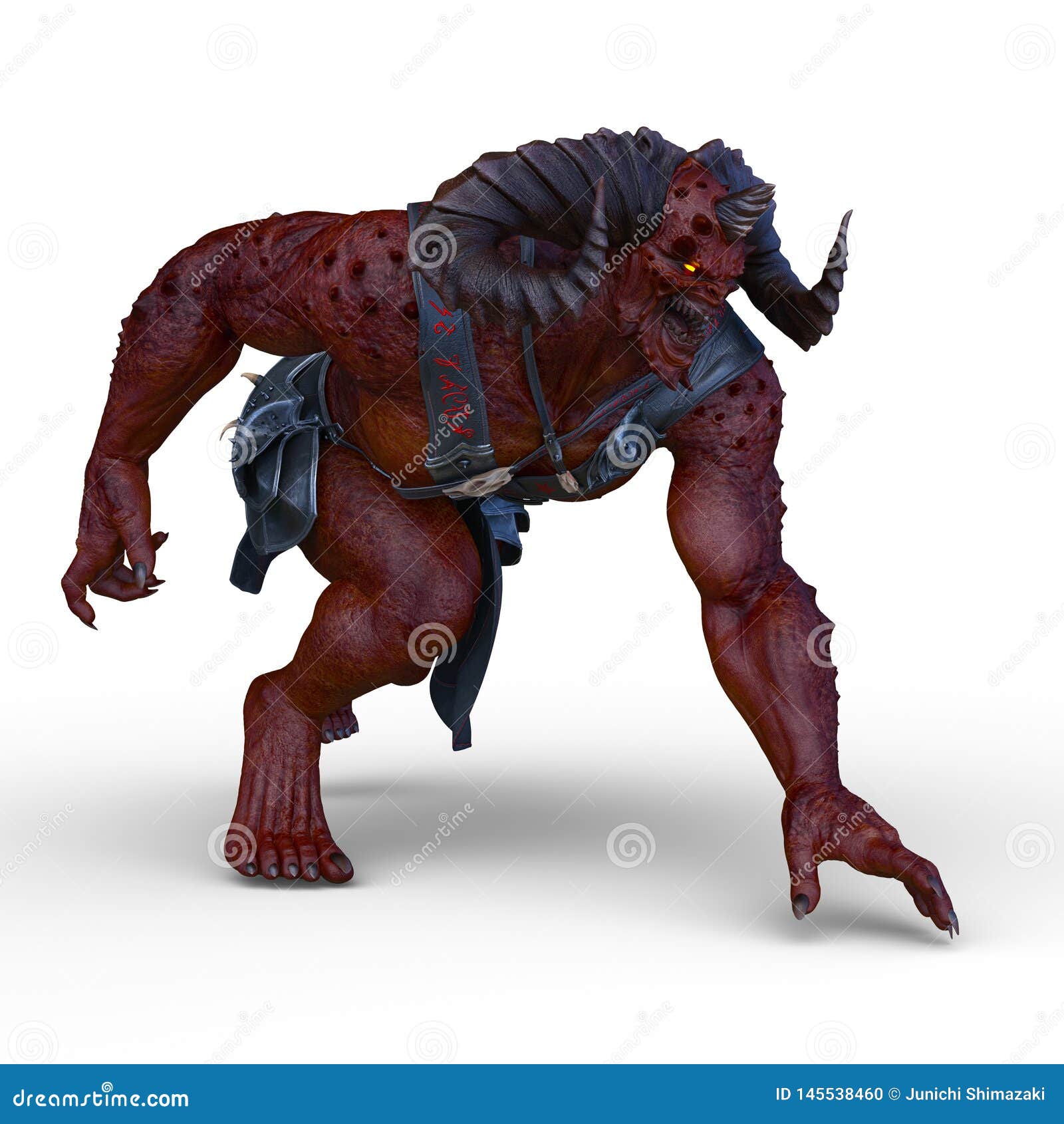 3D CG rendering of monster stock illustration. Illustration of ...