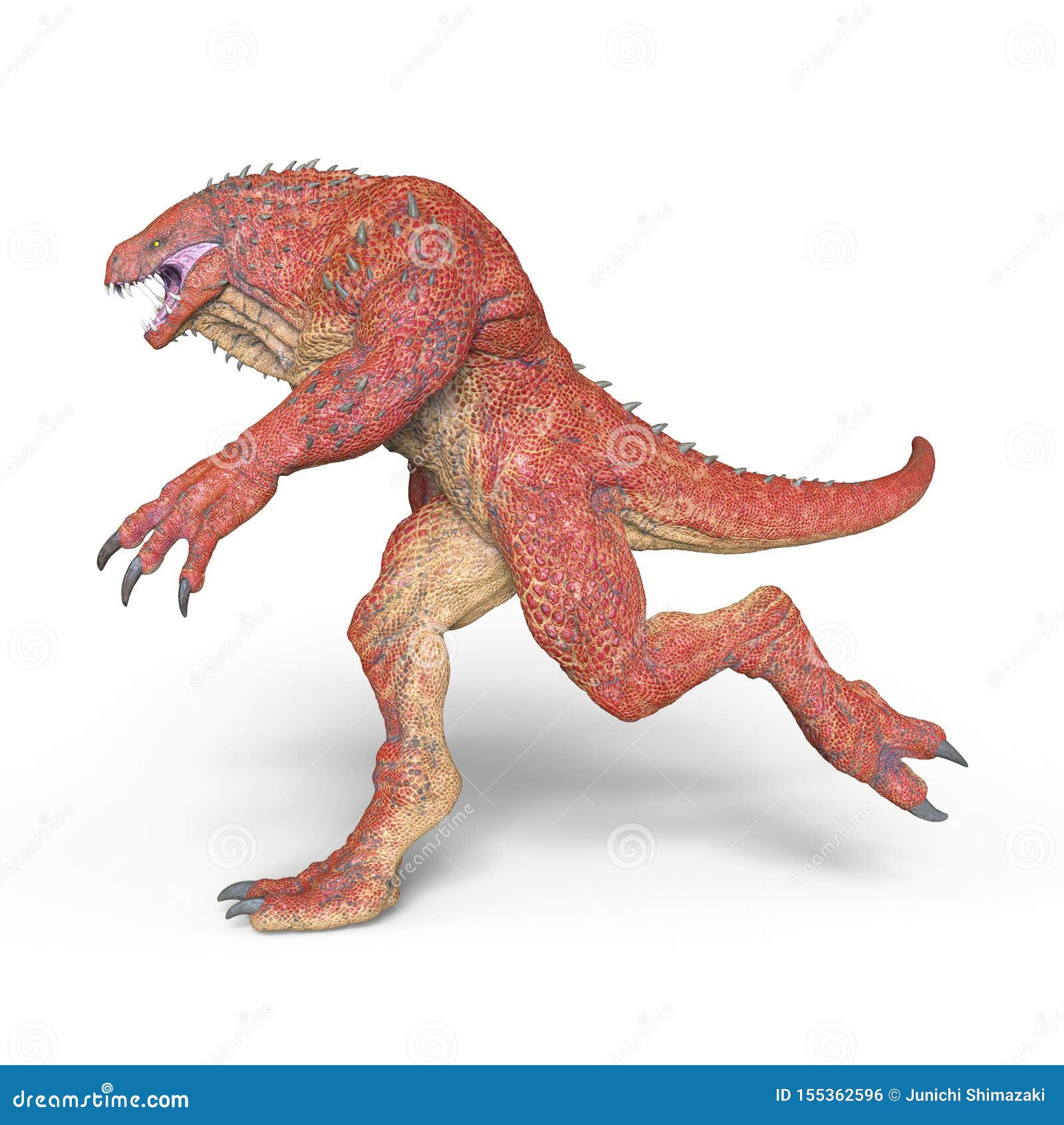 3D CG rendering of monster stock illustration. Illustration of fear ...