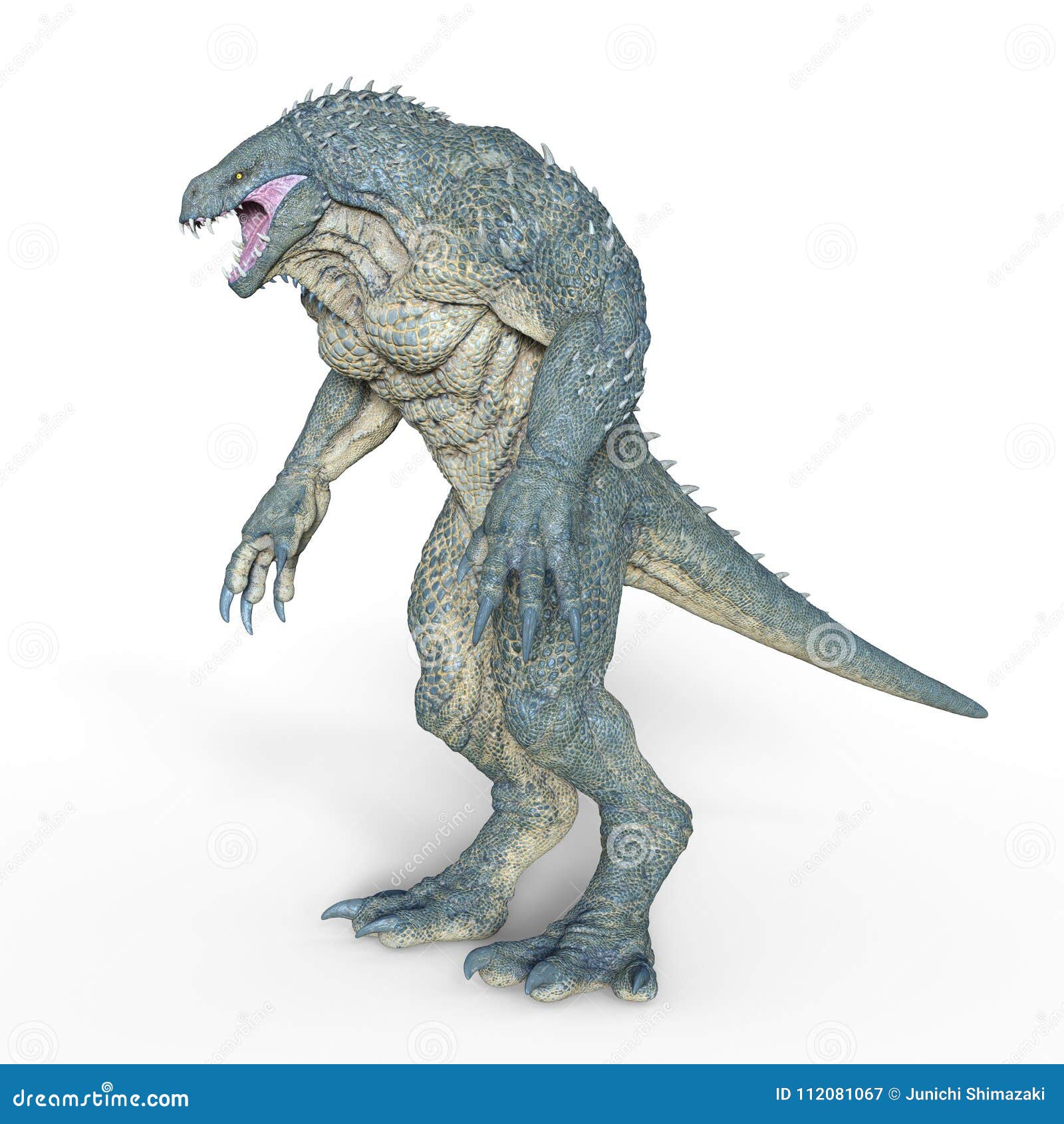 Monster stock illustration. Illustration of lizard, animal - 112081067