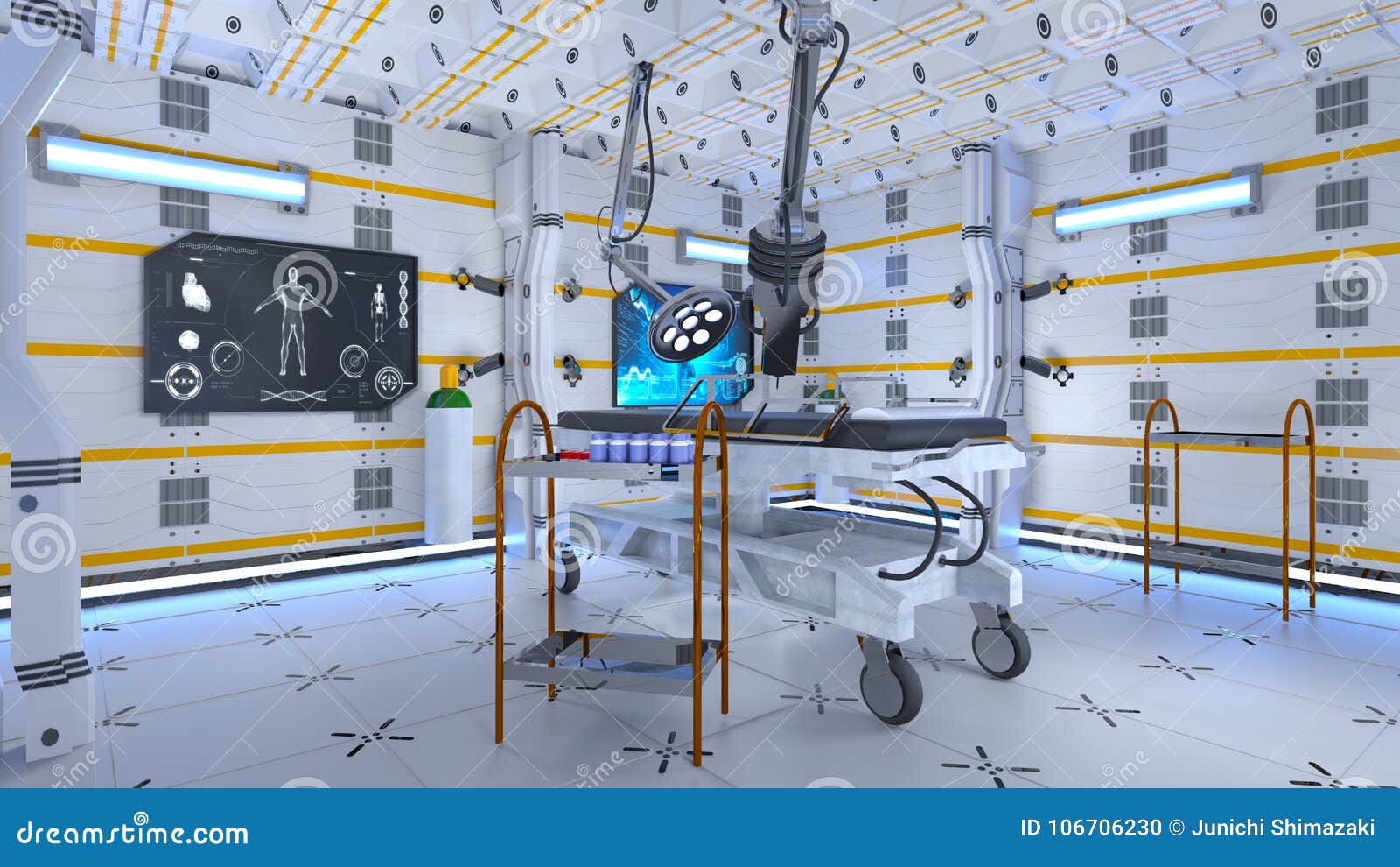 Operating room stock illustration. Illustration of science - 106706230
