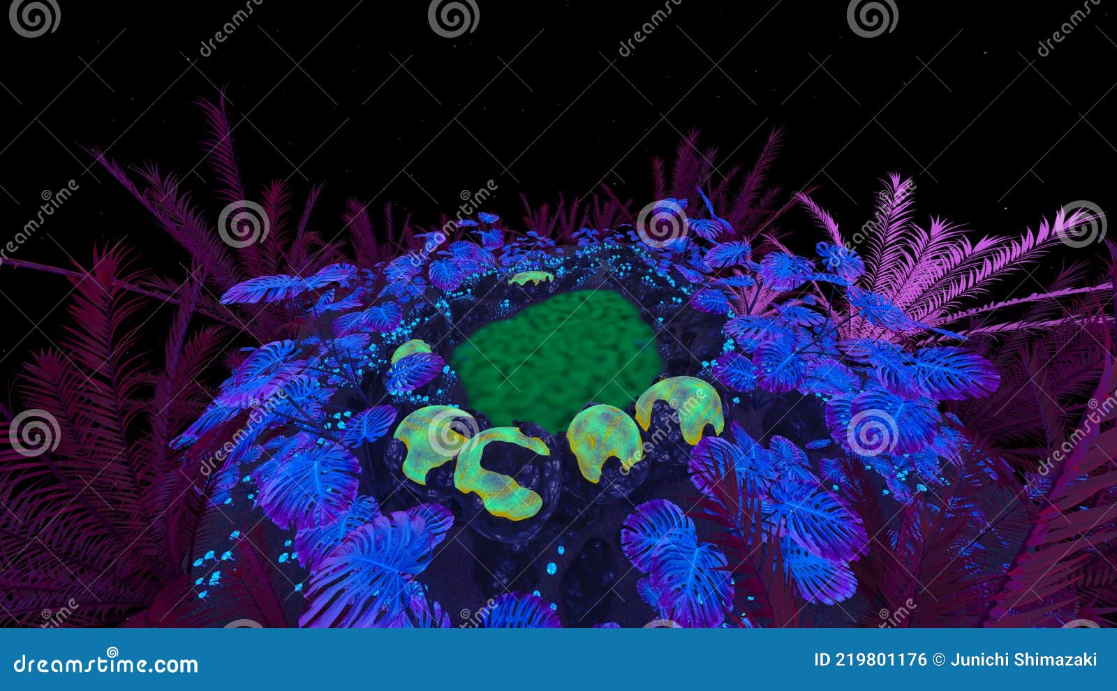 3D CG Rendering of Poisonous Grass Stock Illustration - Illustration of ...