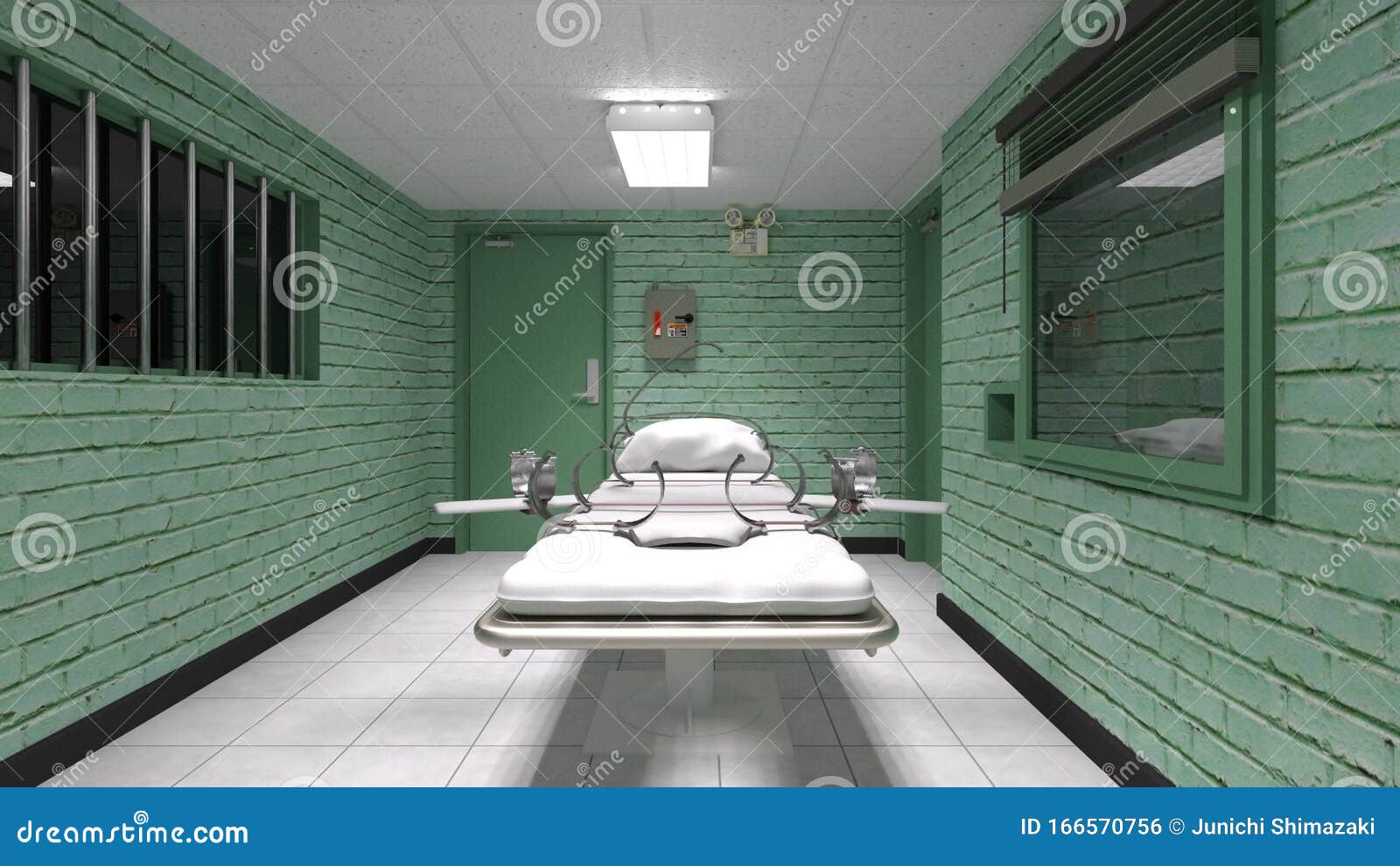3D CG Rendering Of Restraint Room Royalty-Free Stock Photo ...