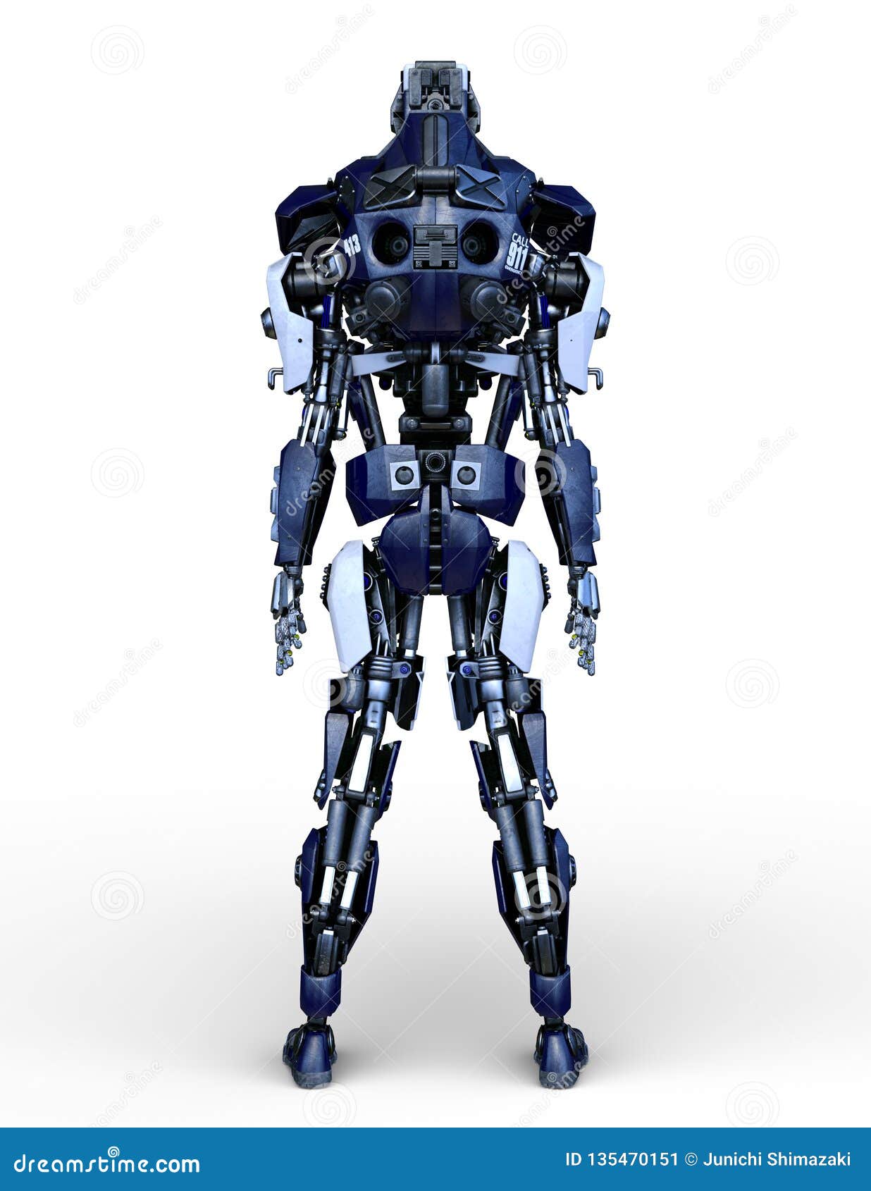 3D CG rendering of robot stock illustration. Illustration of science ...
