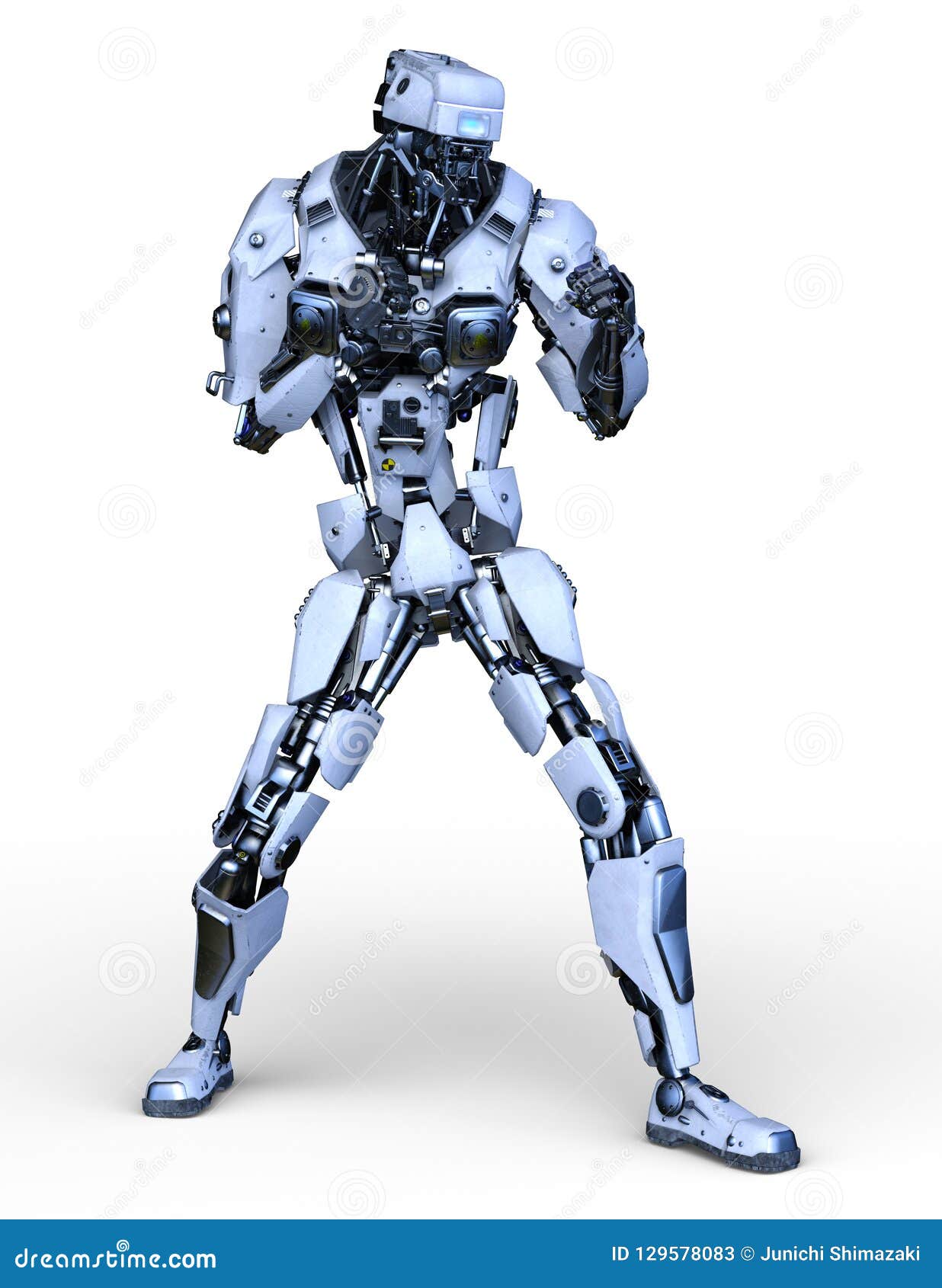 3d Rendering Of A Robot Hand Isolated In White Studio Background ...