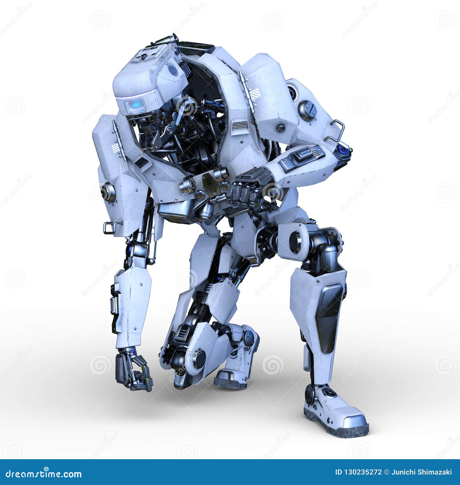 3d Rendering Of A Robot Hand Isolated In White Studio Background ...