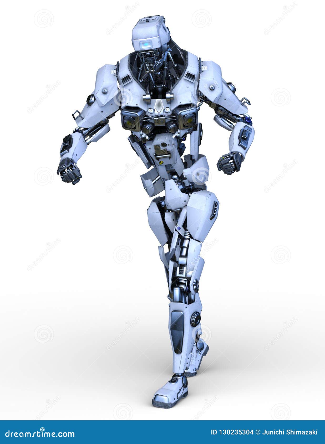 3D CG rendering of robot stock illustration. Illustration of parts ...