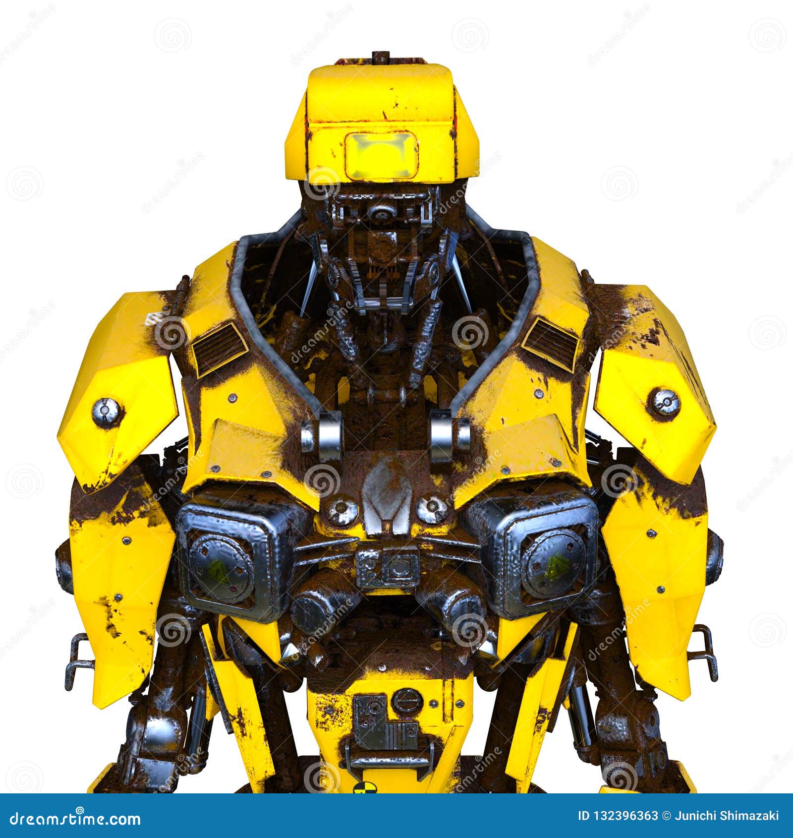 3D CG rendering of robot stock illustration. Illustration of active ...