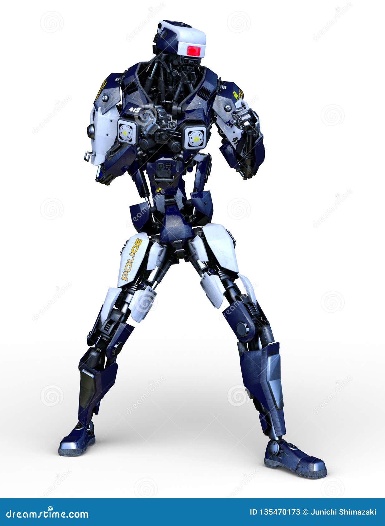 3D CG rendering of robot stock illustration. Illustration of active ...