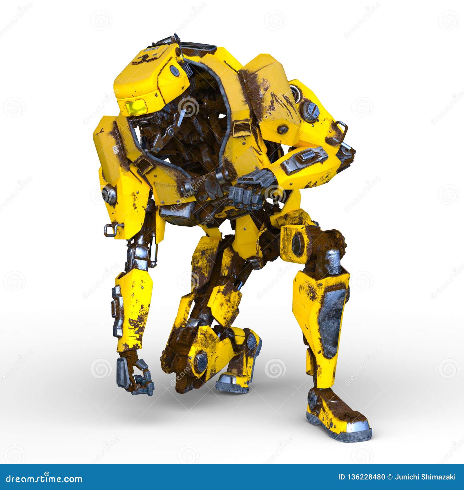 3D CG rendering of robot stock illustration. Illustration of robot ...