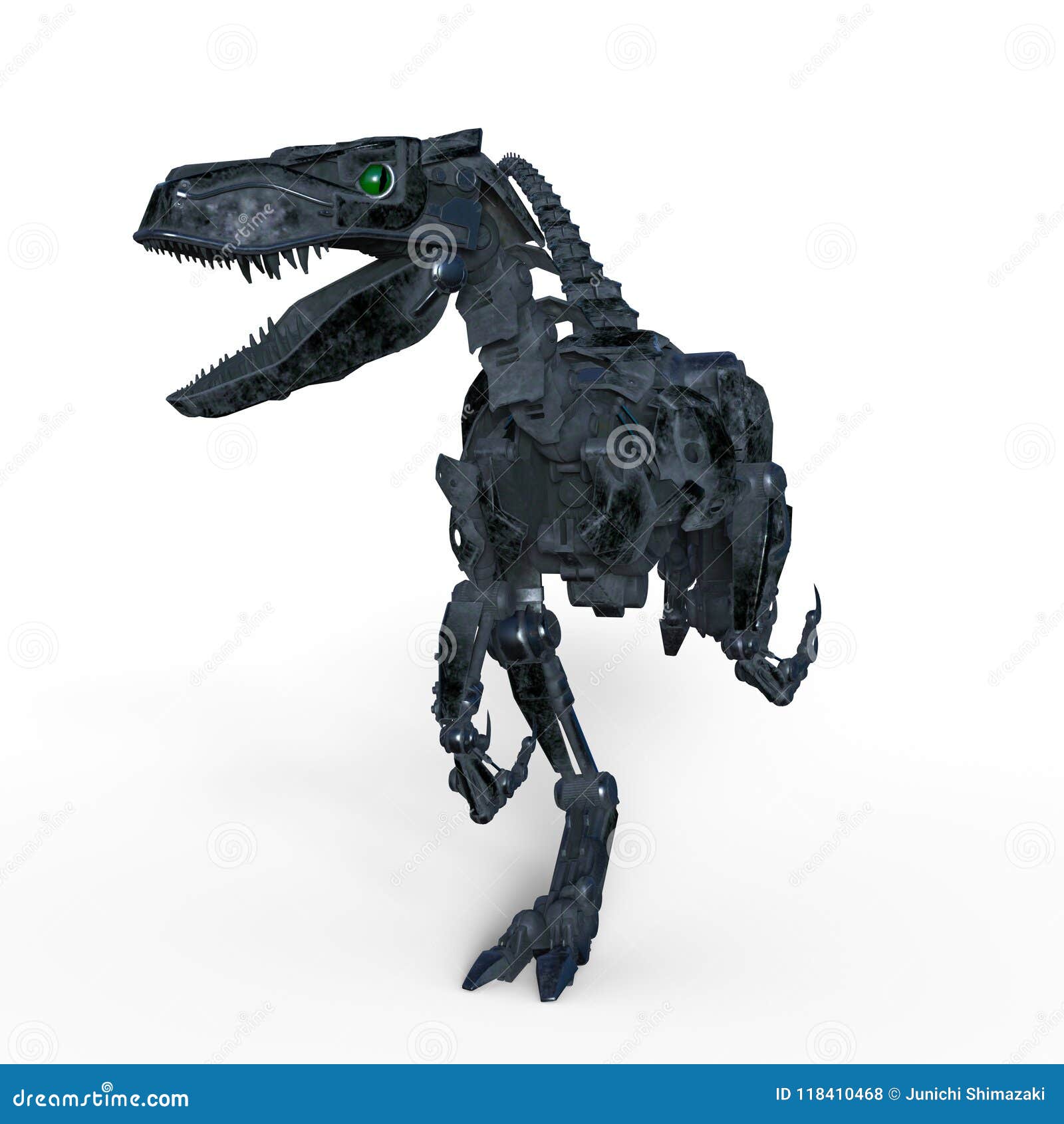 Robot dinosaur stock illustration. Illustration of technology - 118410468