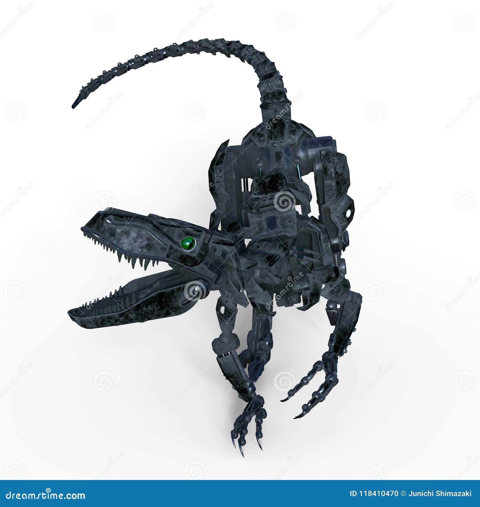 Robot Dinosaur Pixel Art. Iron Dino Monster 8 Bit. Mechanical T-rex ...