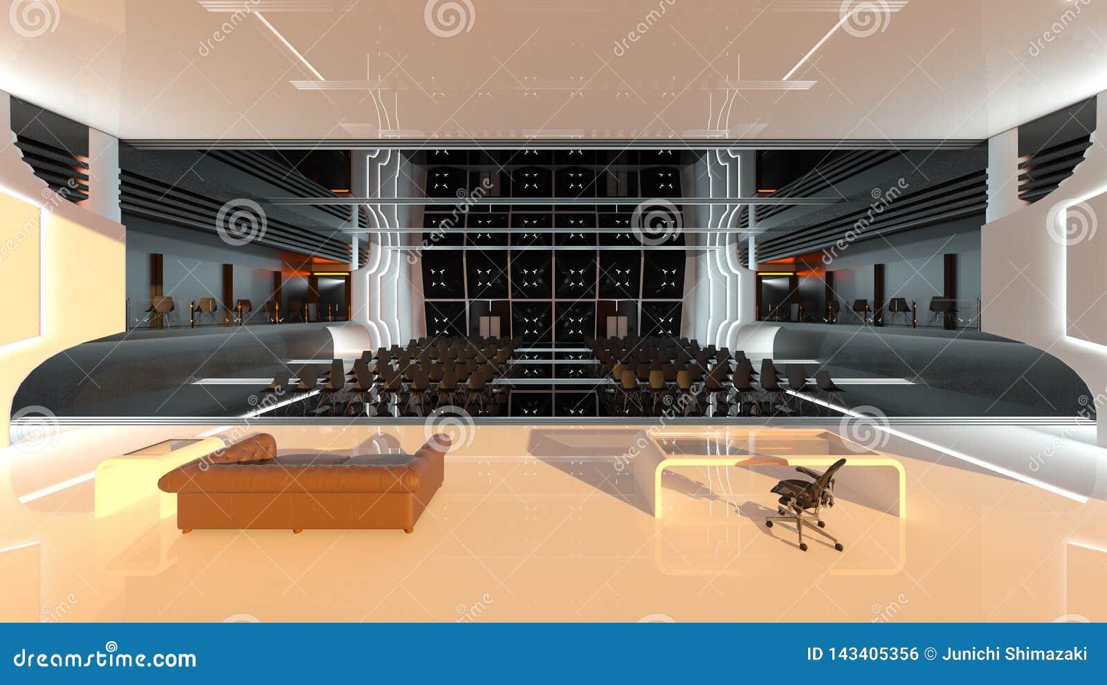 3D CG rendering of room stock illustration. Illustration of housing ...