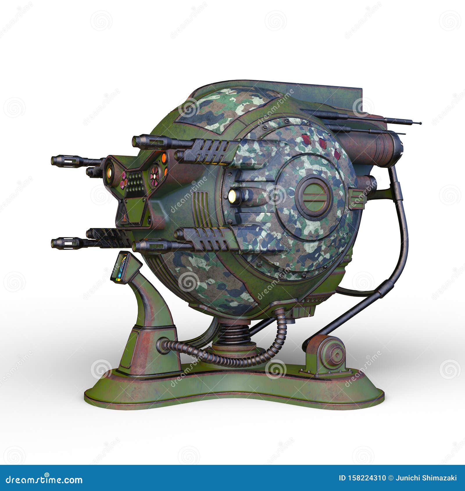 3D CG Rendering of Sci-Fi Drone Robot Stock Illustration - Illustration ... 3D CG Rendering of Sci-Fi Drone Robot Stock Illustration - Illustration ...