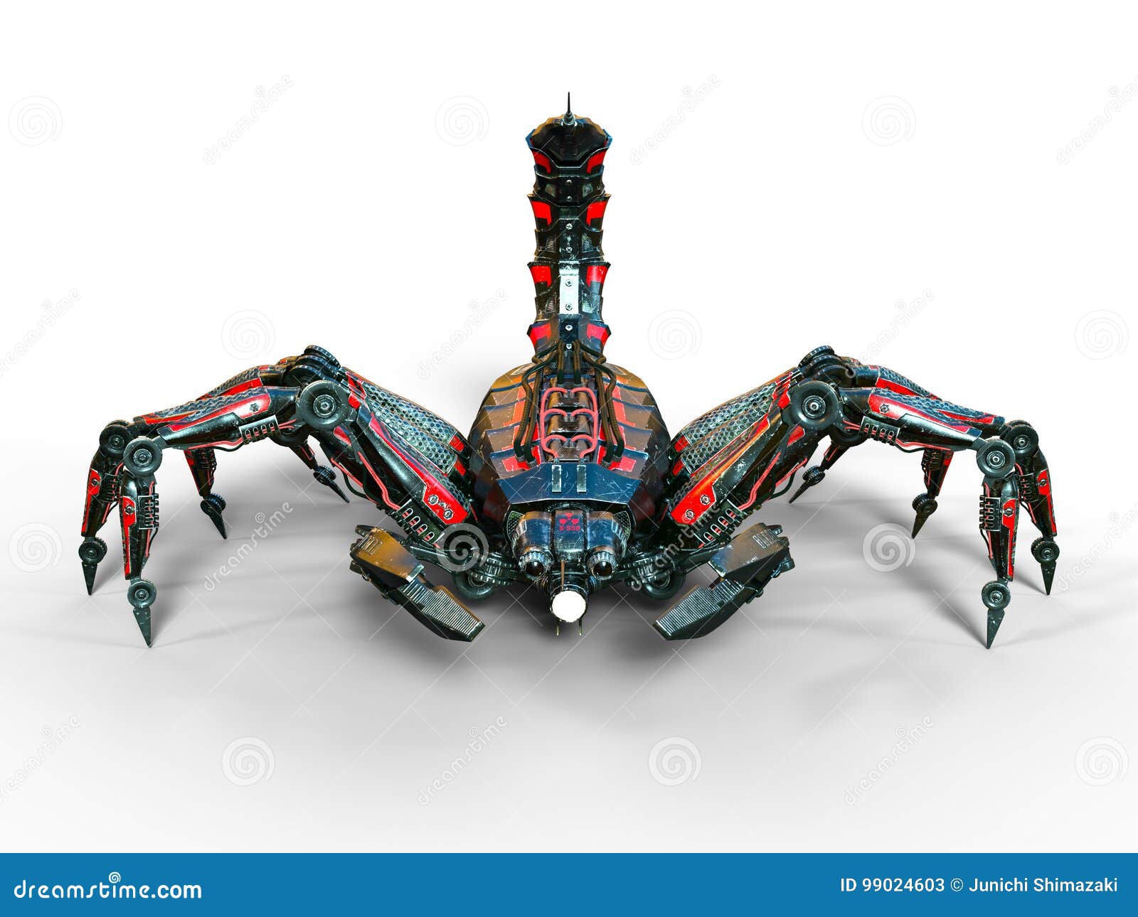 Scorpion robot stock image. Image of white, technology - 99024603