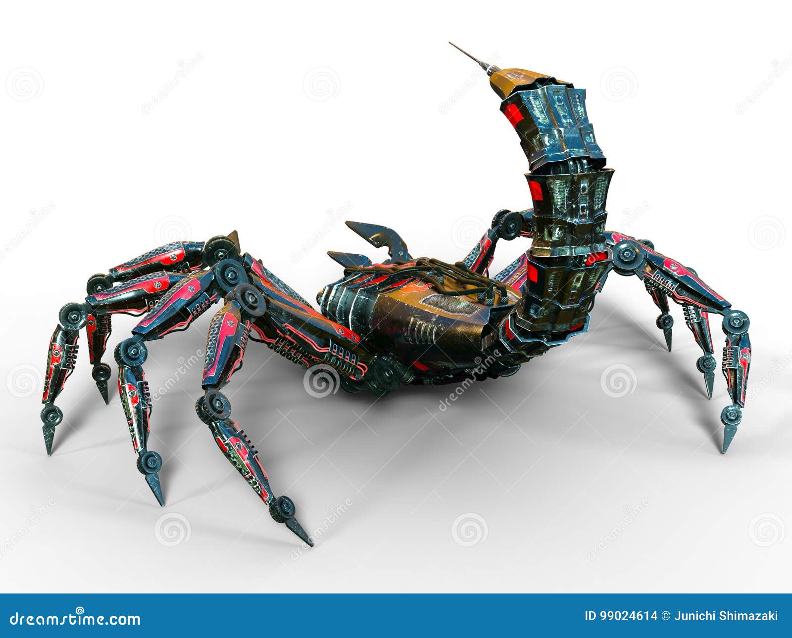 Scorpion robot stock illustration. Illustration of science - 99024614