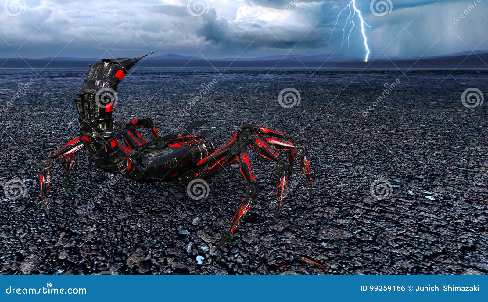 Scorpion robot stock photo. Image of insect, rendering - 99259166