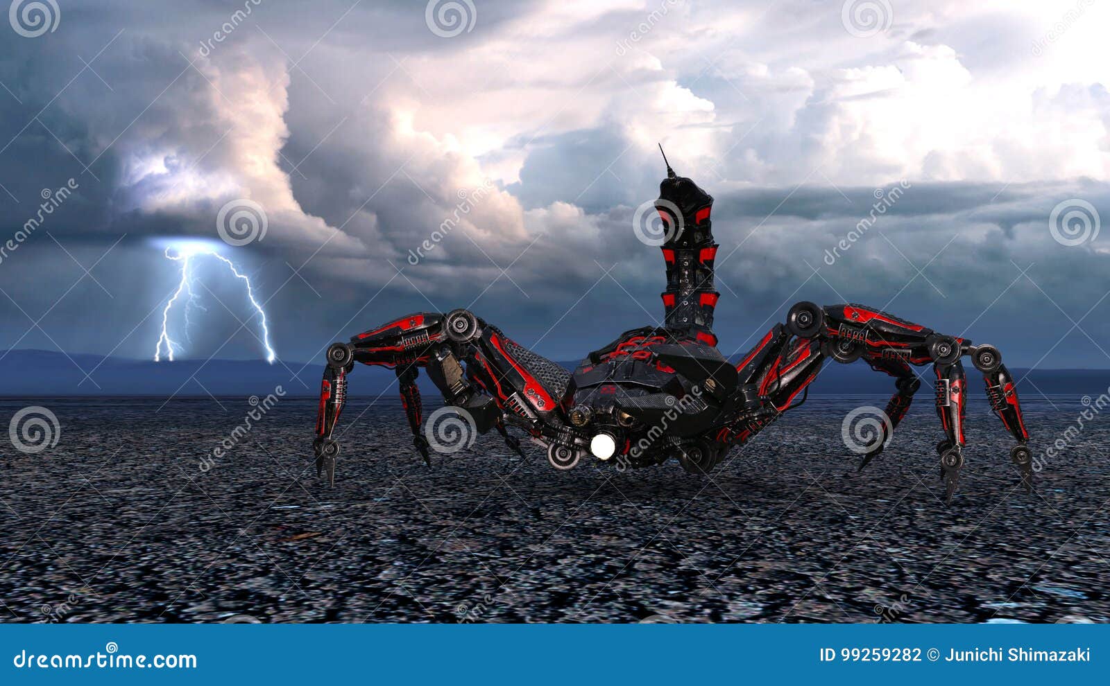 Scorpion robot stock photo. Image of model, android, metallic - 99259282