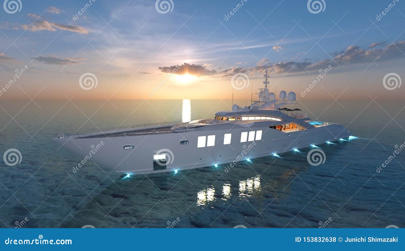 3D CG rendering of ship stock illustration. Illustration of level ...